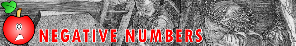 Negative Numbers Lesson Starters and Online Activities